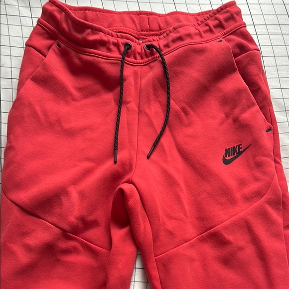 Nike | Pants & Jumpsuits | Nike Red Track Pants With Elastic Waistband ...